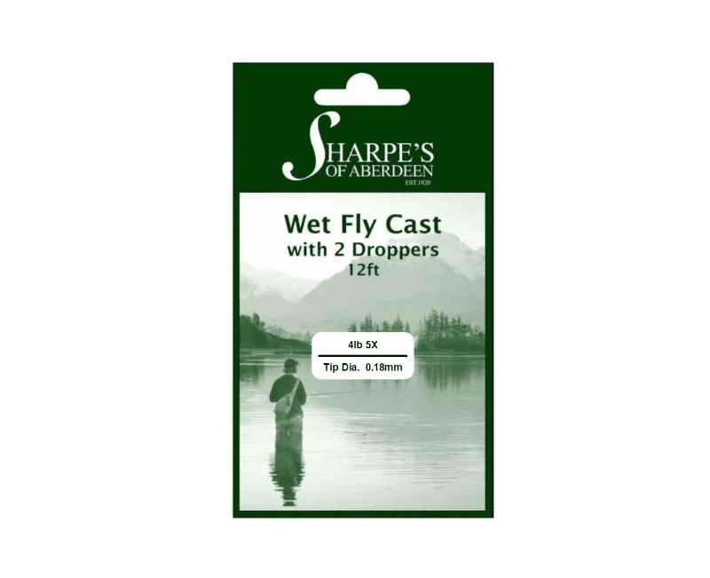 Sharpe’s of Aberdeen 2 Dropper Mono Wet Fly Cast - Angling Active